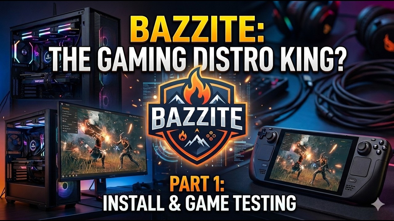 Can Bazzite Run Your Games? Full Install Walk through. Linux gaming distro series Part 1