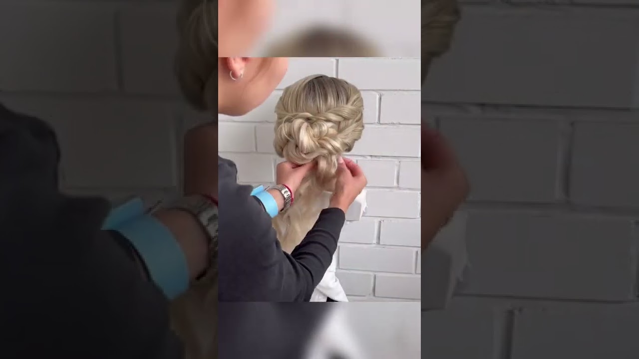 Quick and beautiful low bun hairstyle