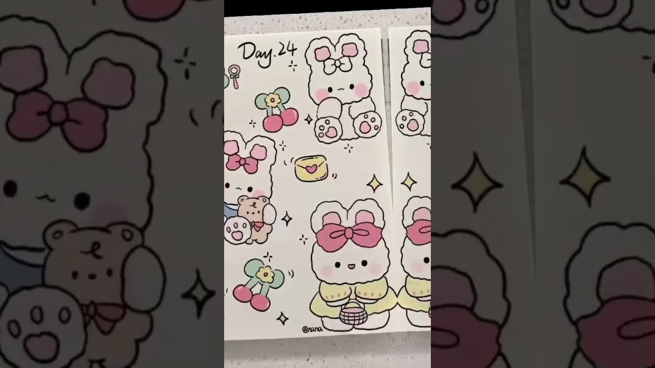 Kawaii drawing ideas/ part-1/comment for part 2/#capcut #aesthetic #cute #diy