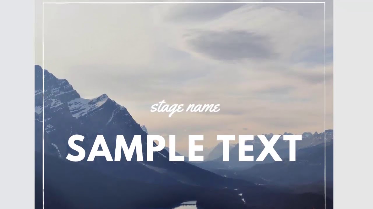 Album Cover Template (PDF)