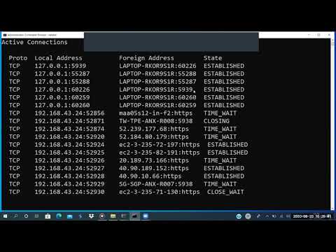Netstat(Network Commands) in TCP/IP Network