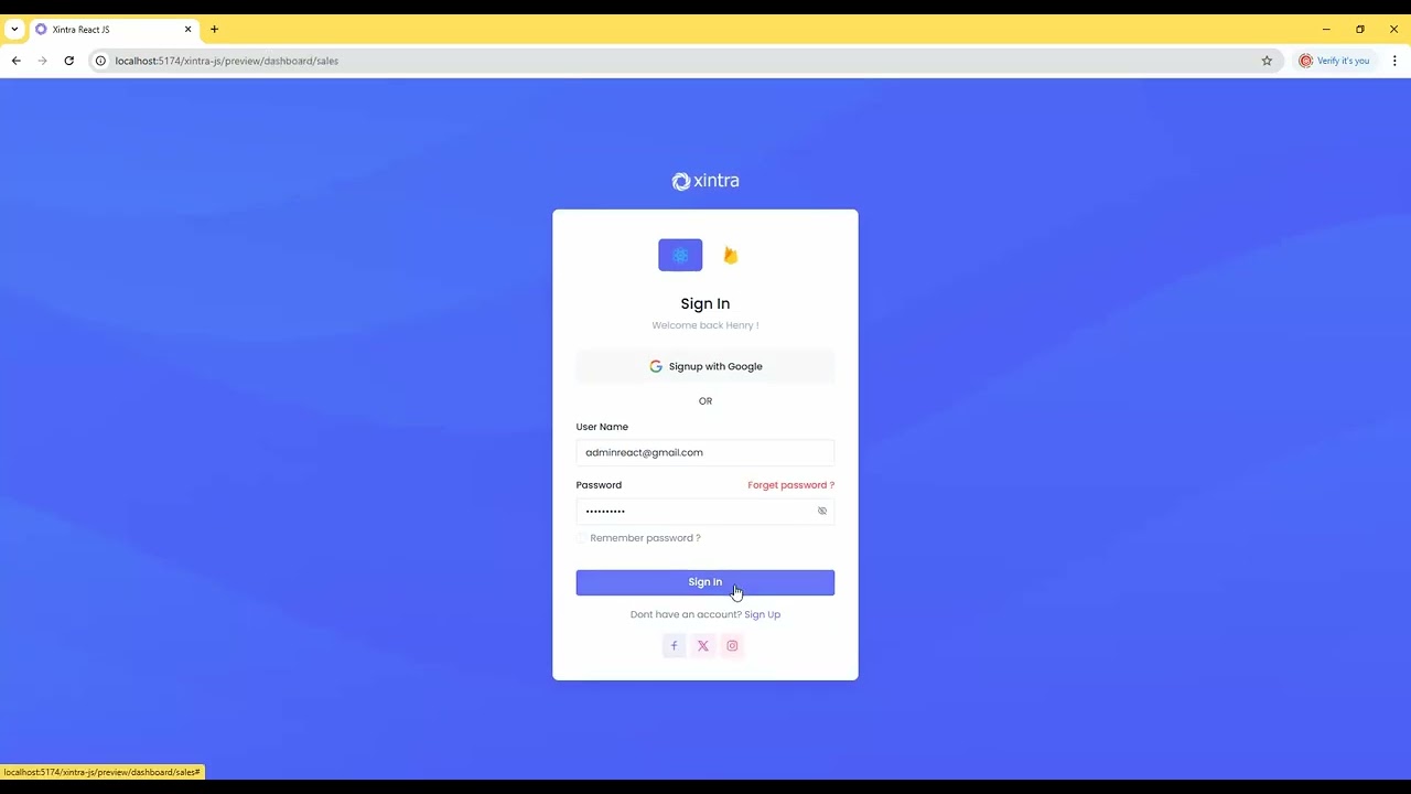 Installation process of Xintra React Javascript - React-bootstrap Admin Dashboard Template.