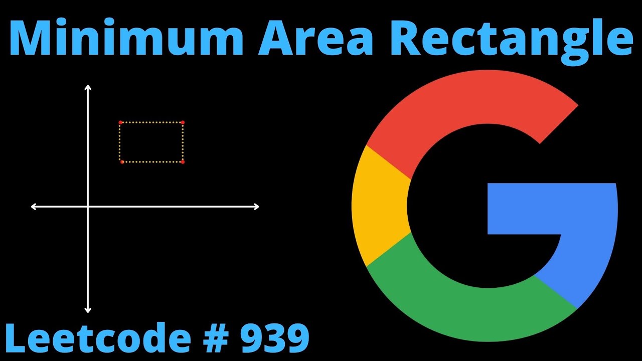 MINIMUM AREA RECTANGLE | GOOGLE INTERVIEW QUESTION | PYTHON SOLUTION