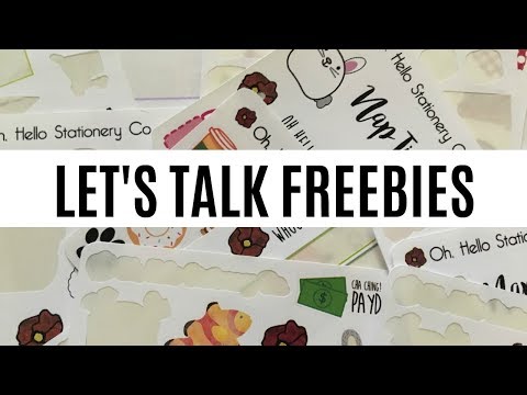 LET'S TALK FREEBIE STICKERS | Planner Discussion