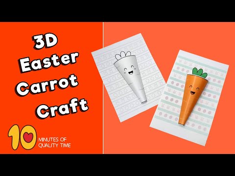 3D Easter Carrot Craft