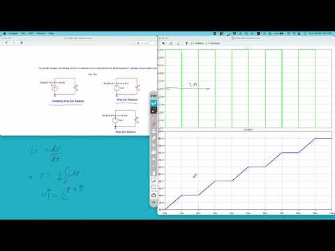 Capacitor Amp-Sec balance explained using LTspice simulation
