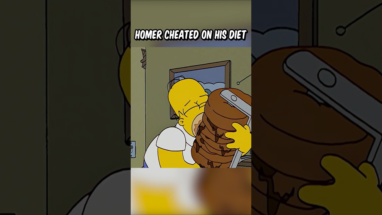 Homer cheated on his diet