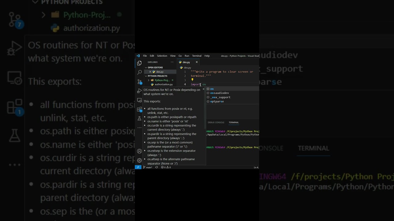 Python Tutorial: Clearing the Screen or Terminal with Python