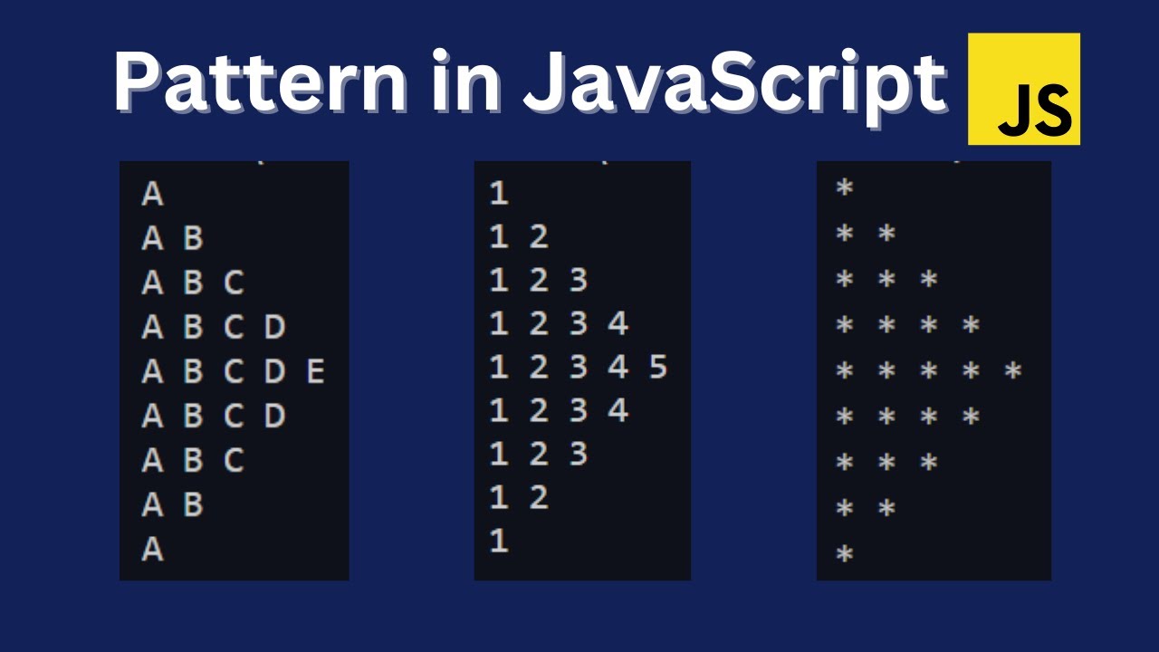 Triangle Pattern in JavaScript. JS code