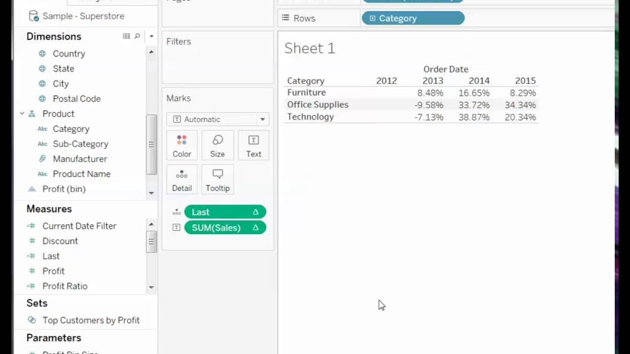 How to Hide Columns Without Filtering Underlying Data in Tableau