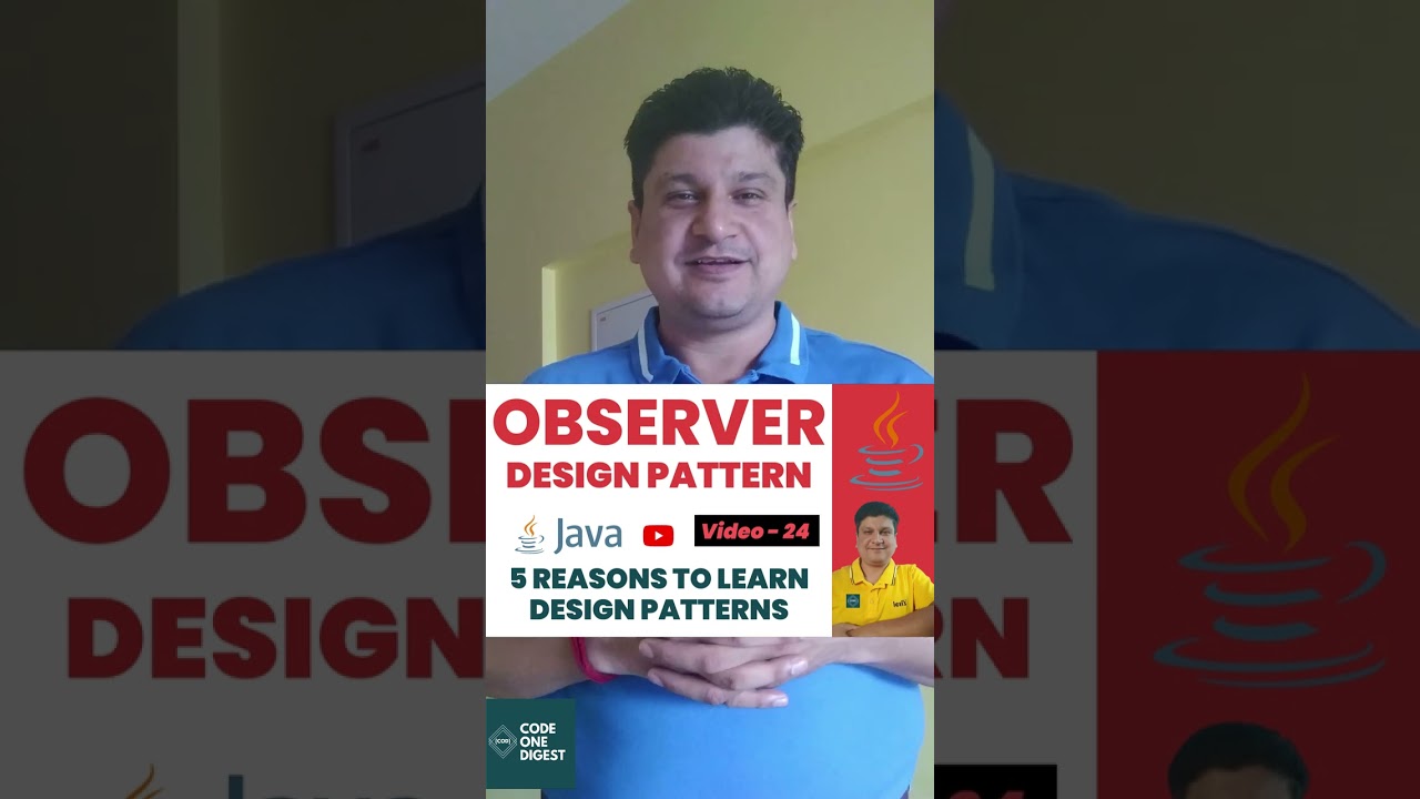 Observer Design Pattern Tutorial with Java Coding Example for Beginners