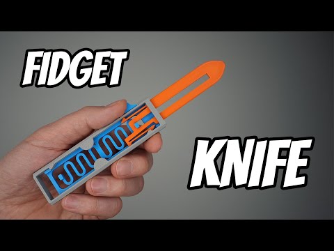 OTF Fidget Knife - only 3 Parts by uhltimate - Thingiverse