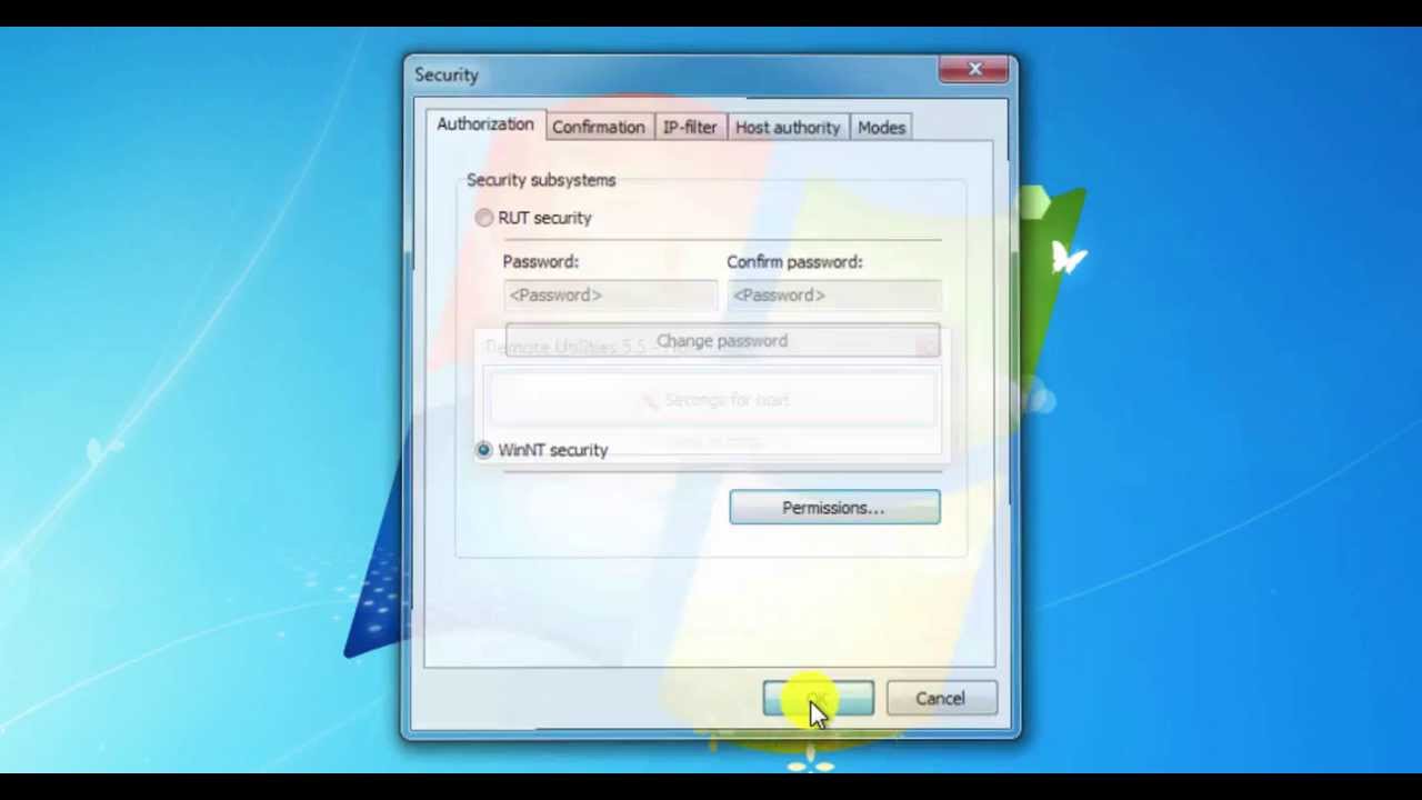 Windows Security Remote Access Settings