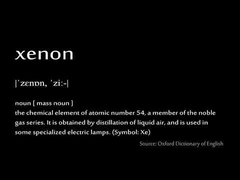 54 xenon - How to pronounce chemical elements (periodic table)