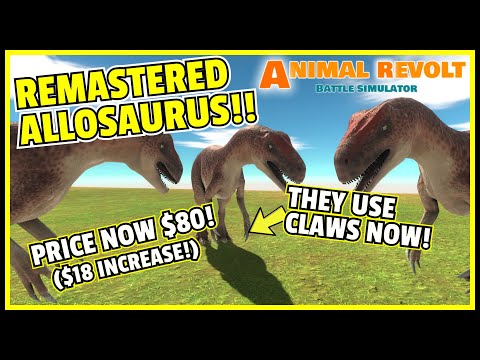 Steam Community :: Video :: NEW! REMASTERED ALLOSAURUS! | Animal Revolt ...