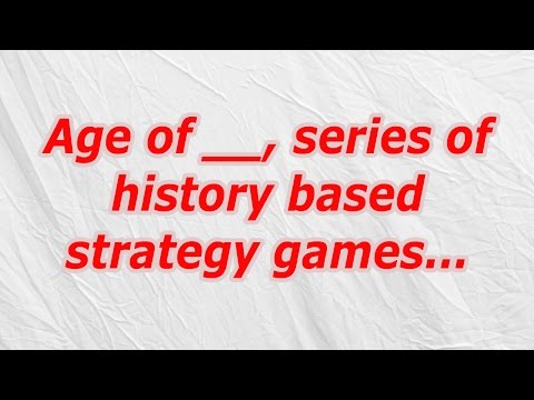 Age of, series of history based strategy games (CodyCross Crossword Answer)