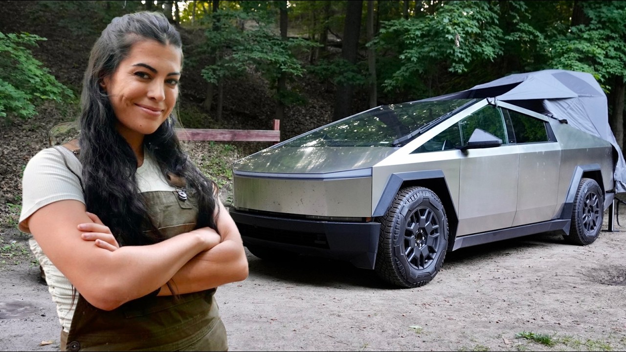 Truck Camping in the CyberTruck Basecamp | Roaming Reckless