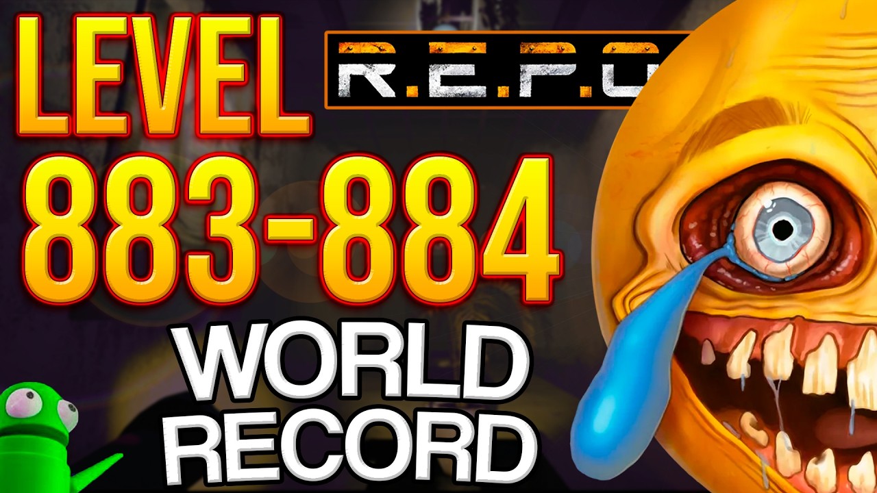 R.E.P.O. Solo World Record Level 883-884 | INVASION AT MCJANNEK STATION!💀
