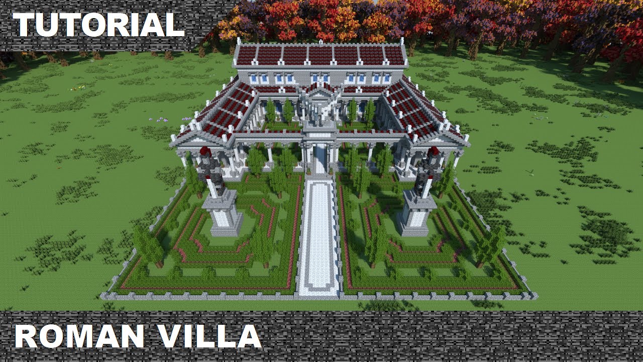 Minecraft Roman Villa Tutorial & Download part 1