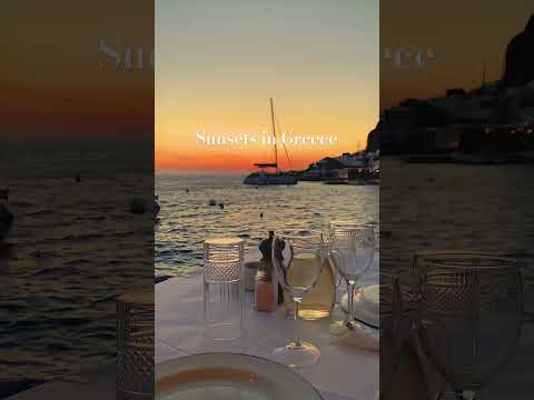 Every sunset is a different story #greece #sunset #magic #vacation