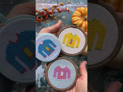 🧵 The best way to master ‘Sweater Weather’ with a cross stitch using Aurifil 12 at thread! 🪡