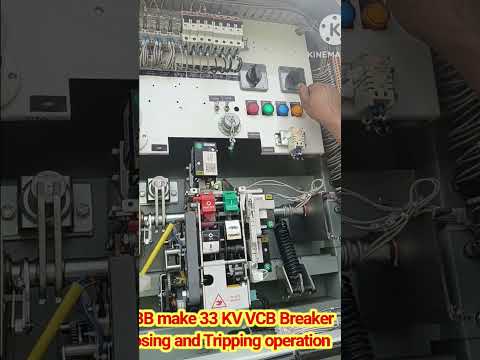 Closing and Tripping operation of 33KV Vacuum Circuit Breaker|
