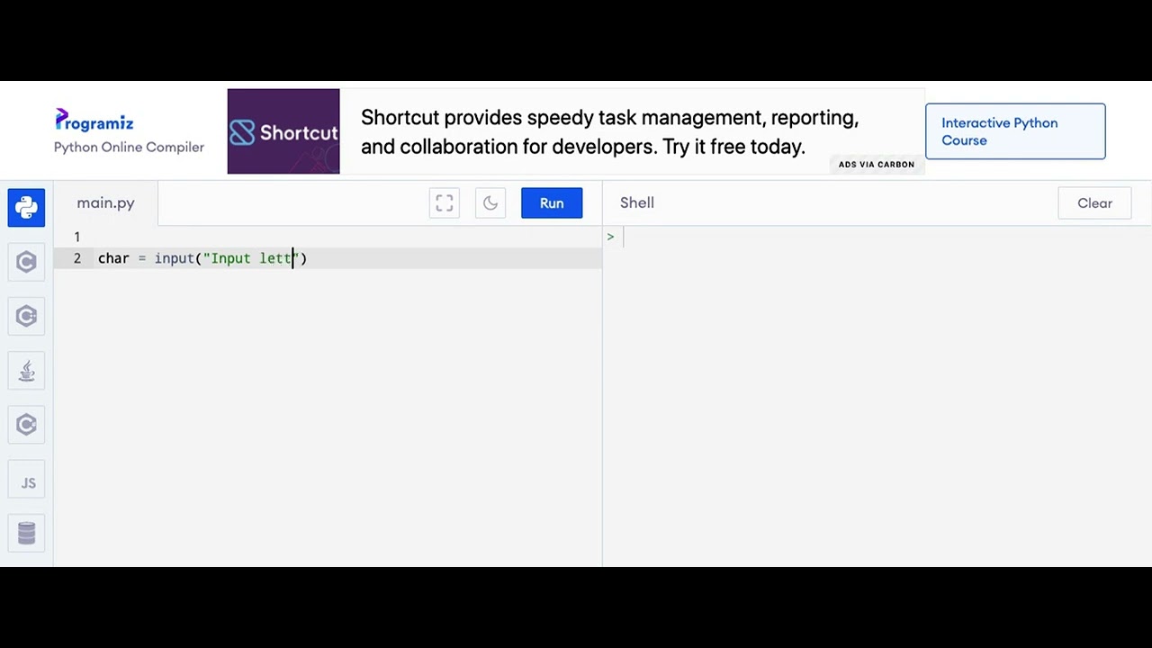 4.13 LAB: Count characters Write a program whose input is a character and a string, and whose outpu…
