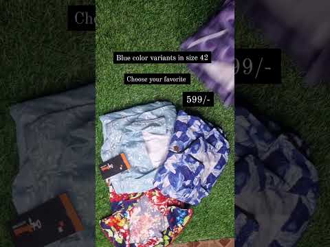 Size 42 different shades of blue color #fashion #india #nightwear #nightwears