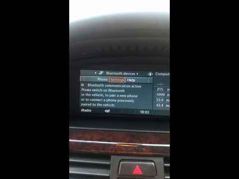 Bluetooth wont turn on e90 bmw