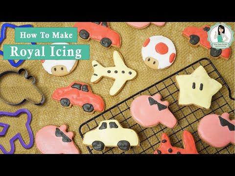 Cara Menghias Cookies Dengan Icing Sugar | Royal Icing Cookies Tutorial (Resep Royal Icing)