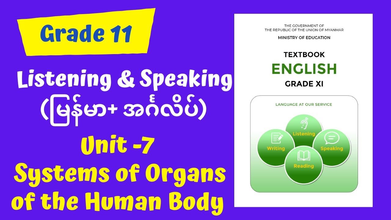 Grade 11 Unit  7 : Systems of Organs of the Human Body