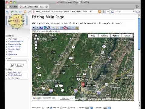 Create google maps on mediawiki