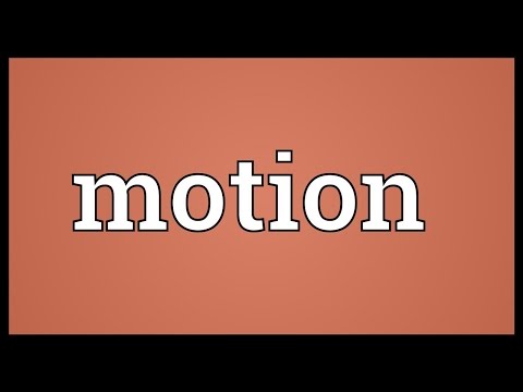 Motion Meaning