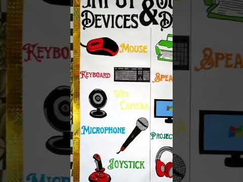 Computer Chart ideas | Input and Output Devices | #art #ytshorts #shorts #computer #short