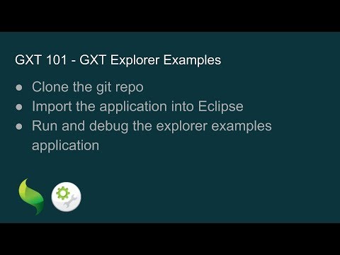 GXT 101 - GXT Explorer Examples