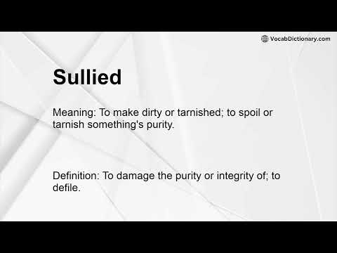 Sullied Meaning
