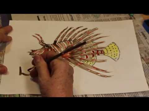 How to Draw a Lionfish Step by Step – I'm Youtuber – Follow my videos ...