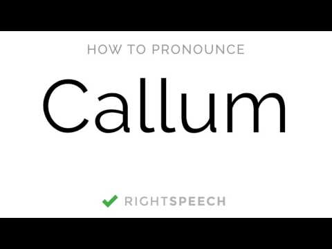 Callum - How to pronounce Callum - American Boy Name