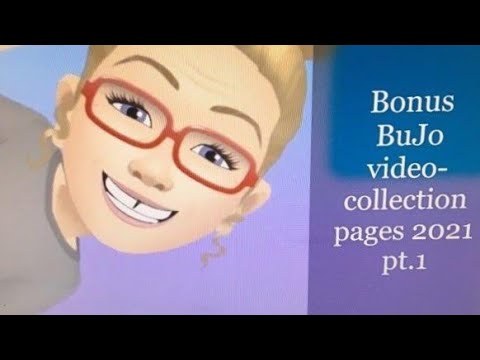 Bonus 2021 BuJo collection pages video