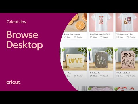 Cricut Joyâ„¢ - Browse Desktop