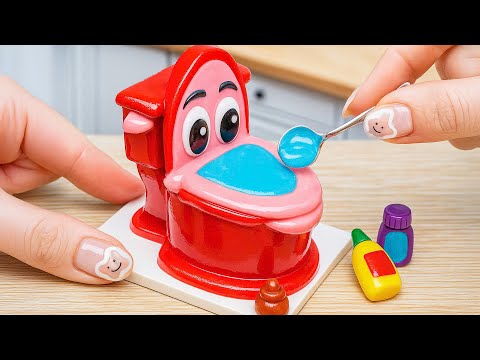 Miniature TOILET Cake Decorating🚽1000+ Satisfying Miniature Cake Decorating By Yummy Bakery