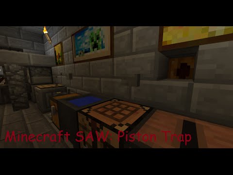 Minecraft SAW: Piston Trap Minecraft Map