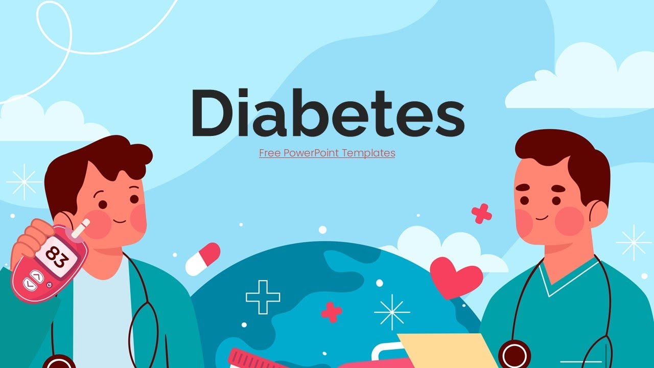 Free Diabetes PowerPoint Template & Google Slides Theme by GreatPPT