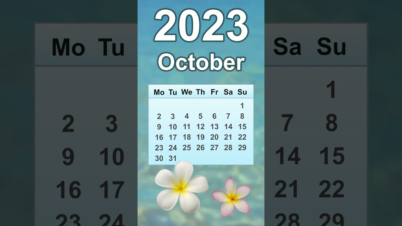 October 2023 Calendar