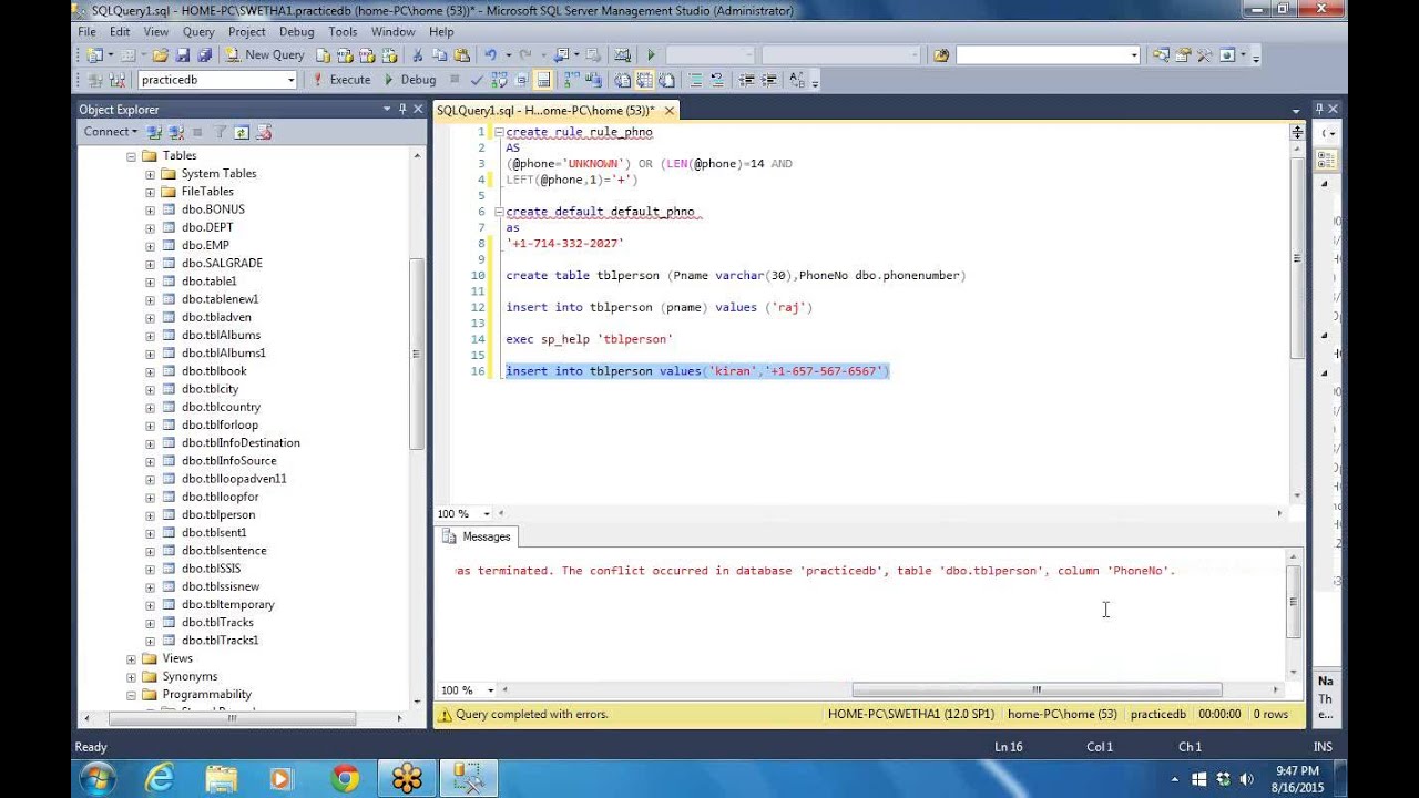 Sql Server user defined data types, rules, defaults and xml data type