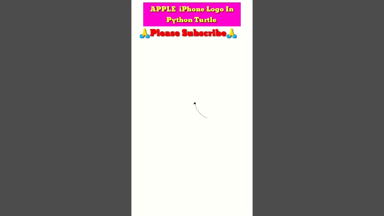 Make Apple Logo In Python Turtle |Apple Logo Drawing Using Python Turtle |#shorts #youtube #apple