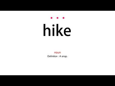 How to pronounce hike - Vocab Today