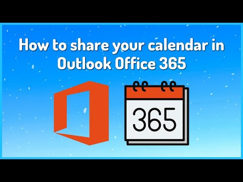 How to share your calendar in Outlook Office 365