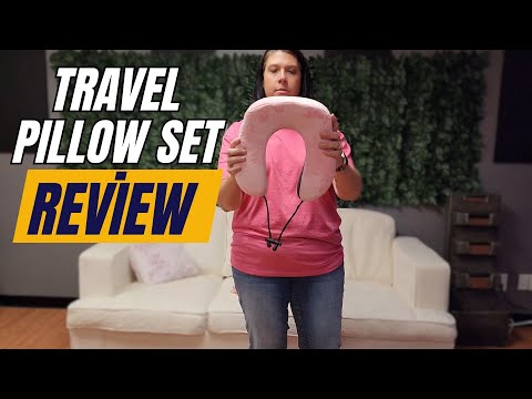 urnexttour Travel Pillow and Blanket Set Review ✈️ - Memory Foam Neck Pillow with Compact Bag