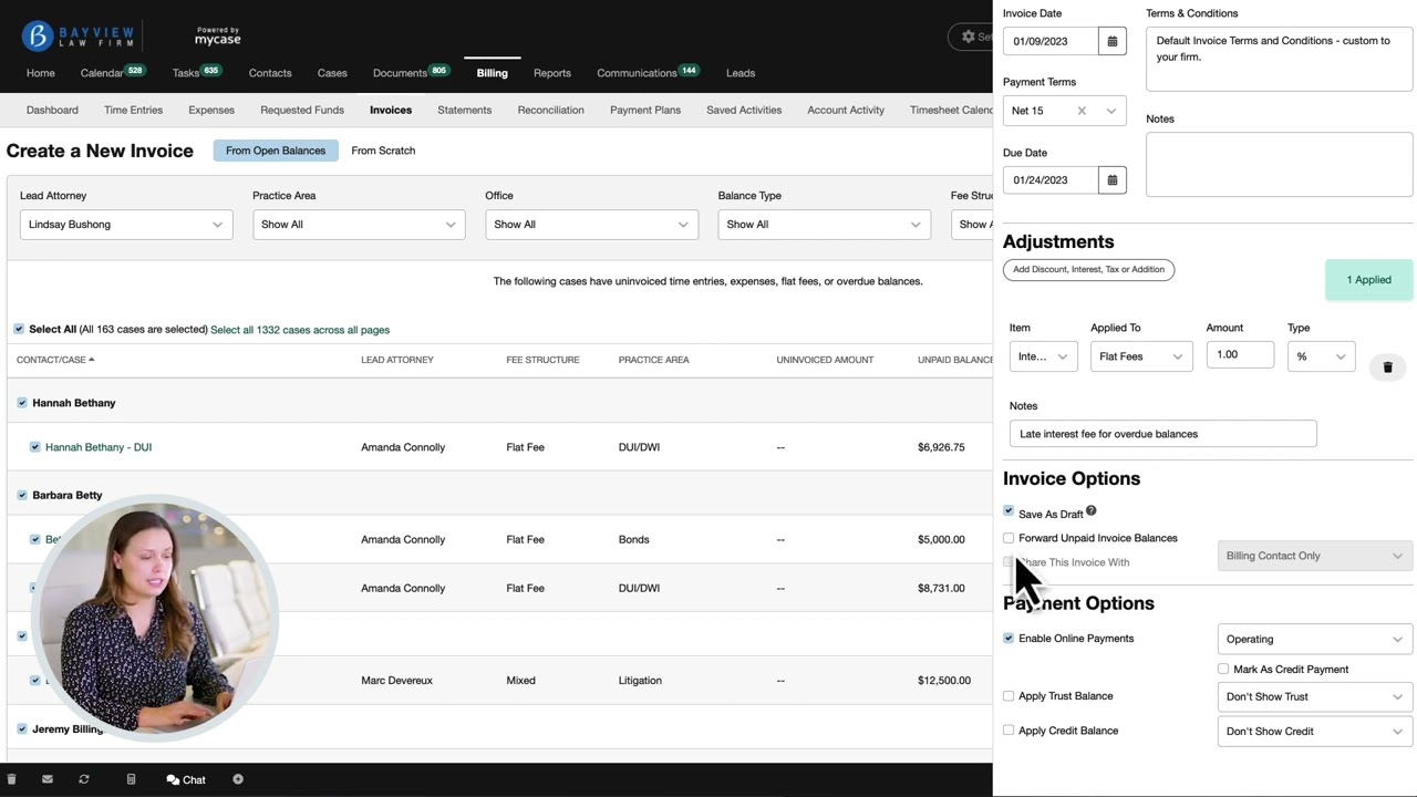 Billing and Invoicing: Batch Billing